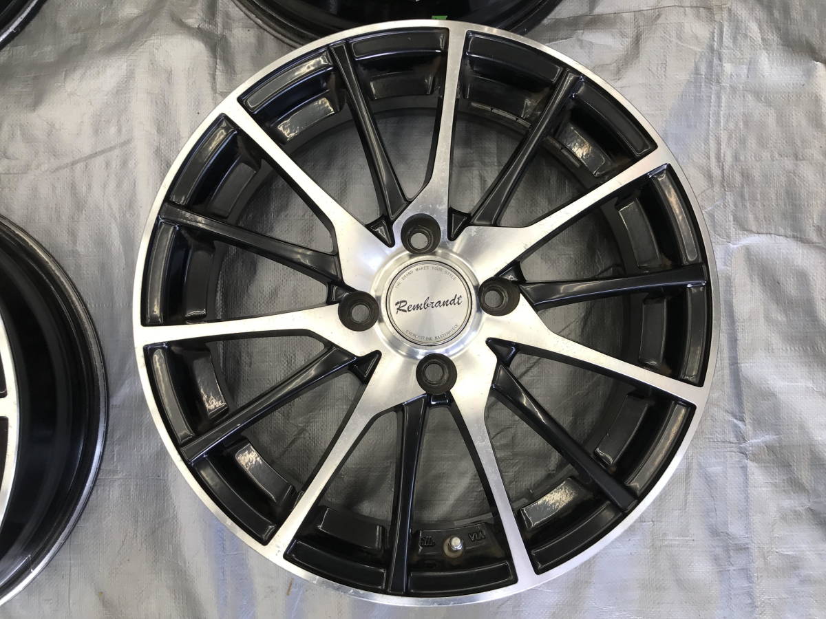 2312-115 REMBRANDT MS-7 ブラポリ 15インチ 5J ＋45 4穴 PCD100 アルミホイール 4本セット 軽自動車 Kカー(社外品)｜売買されたオークション情報 ...
