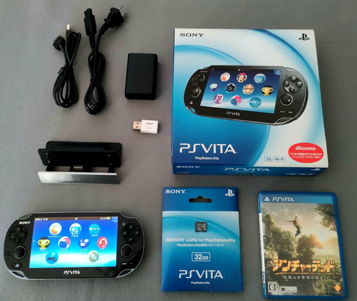 Yahoo!オークション - PSVITA 本体 クレードル 32GB メモリーカード ブ...