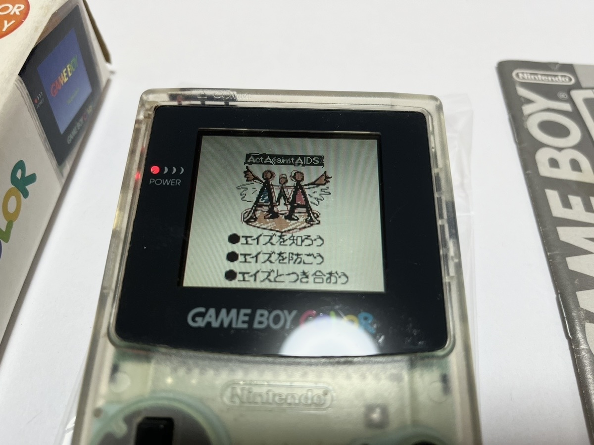 Yahoo!オークション - 【GBC】ゲームボーイカラー 本体 クリア