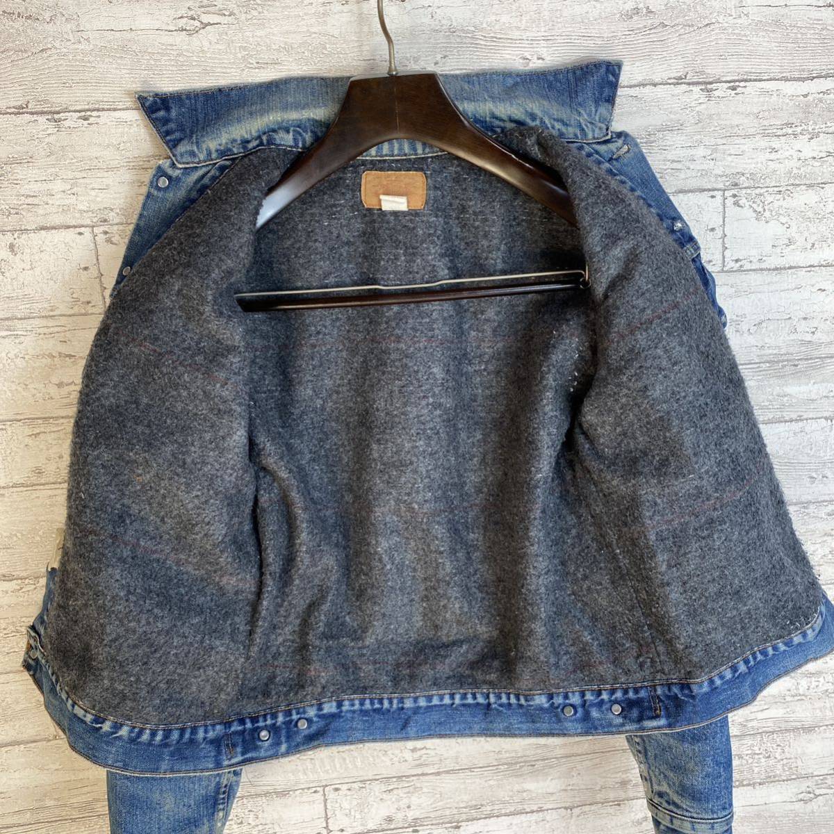 70's Levi's 70505 TROY ブランケット付き デニムジャケット USA 70's Levi's 70505 TROY ブランケット付き デニムジャケット USA