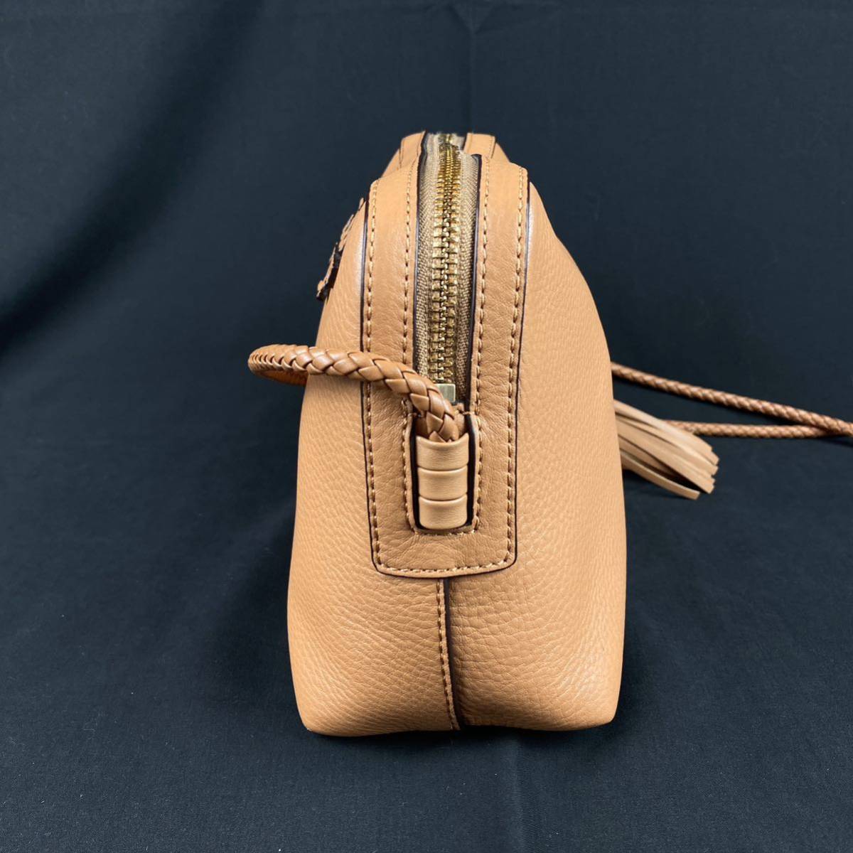 美品】トリーバーチ ショルダーバッグ ピンク ベージュ TORY 美品】トリーバーチ ショルダーバッグ ピンク ベージュ TORY