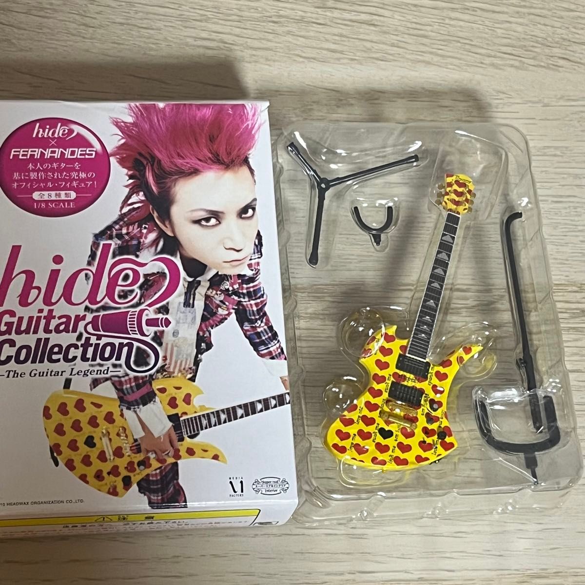 新品未使用】 hide ギターコレクション イエローハート 新品未使用】 hide ギターコレクション イエローハート