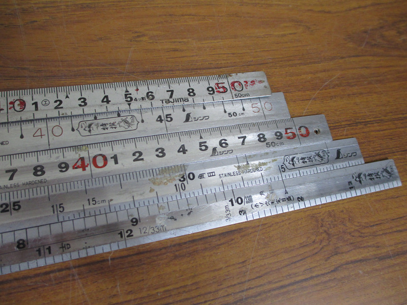 Yahoo!オークション - 【Y10/S】シンワ 他 L型定規 6点セット 曲尺 差...