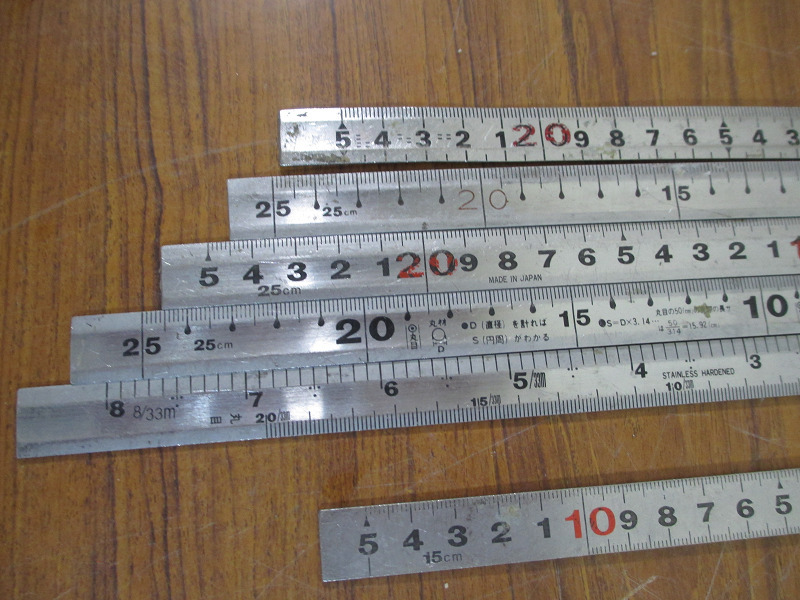 Yahoo!オークション - 【Y10/S】シンワ 他 L型定規 6点セット 曲尺 差...