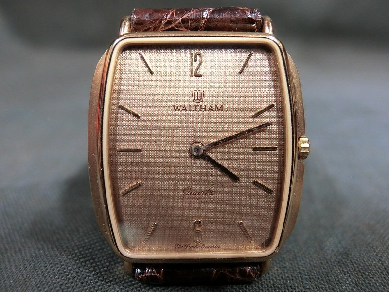Yahoo!オークション - A4278 ウォルサム クォーツ 腕時計 故障品