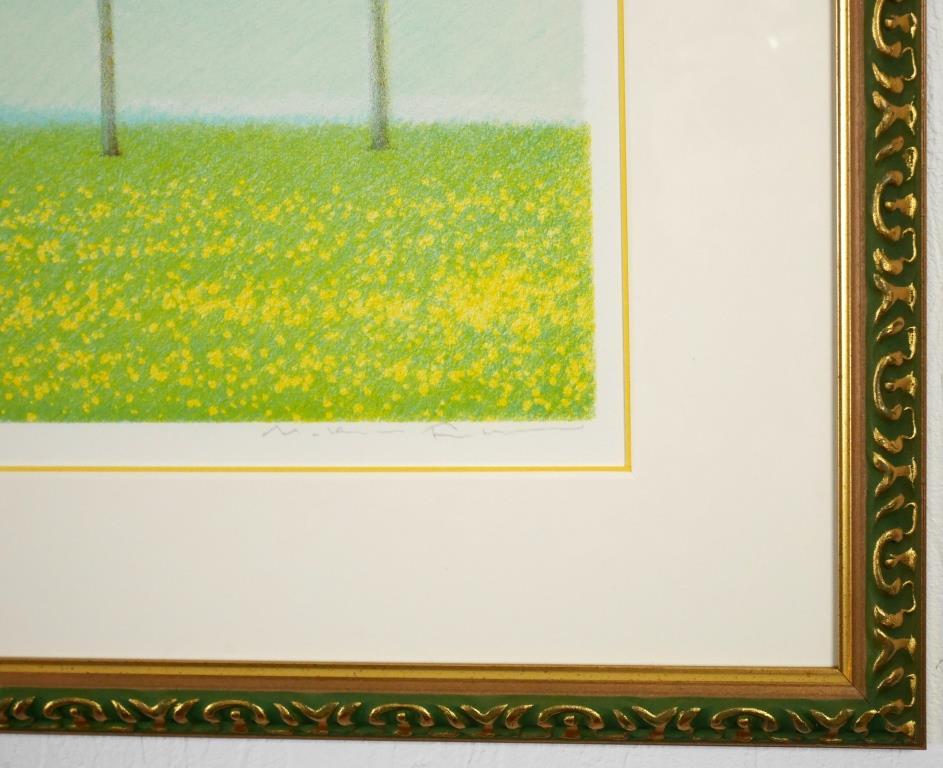 Yahoo!オークション - 府川誠『春風』 リトグラフ 直筆サイン有 大型 ...