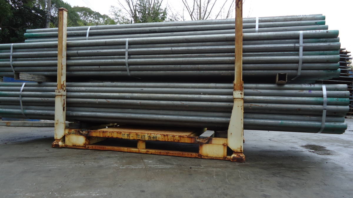 Yahoo!オークション - 油谷 №5149 福岡から 鋼管パイプ 200本 48.6φ ...