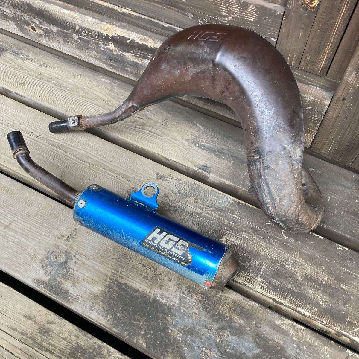 Yahoo!オークション - ヤマハYZ85 2019y〜用HGSチャンバー&サイレンサ...