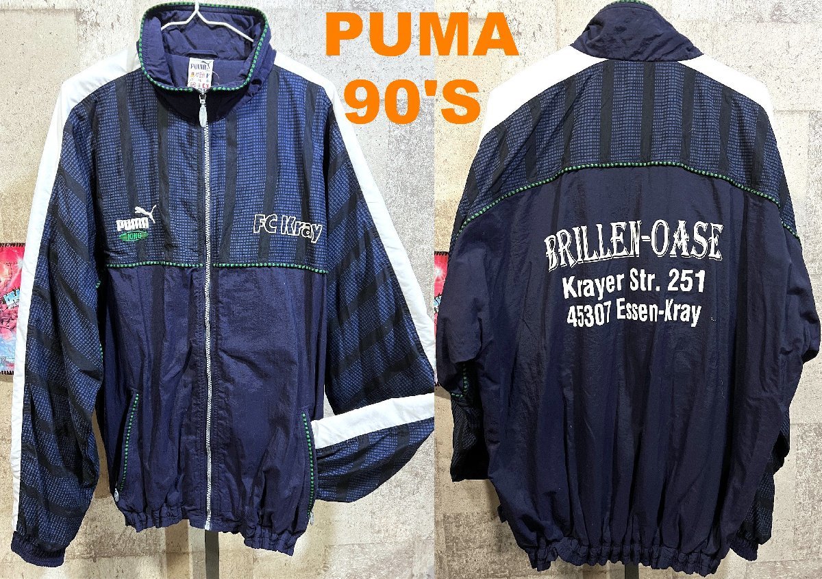 Yahoo!オークション - 90'S PUMA チーム物 ウインドブレーカー ジャケ...