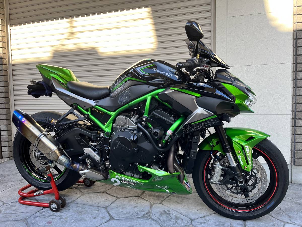 Yahoo!オークション - kawasaki ZH2 2020年式 オーリンズリヤサス スリ...