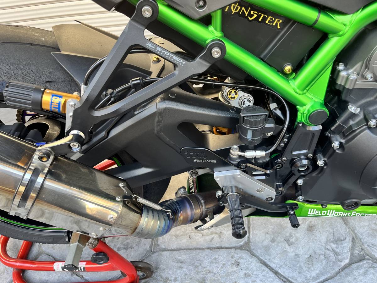 Yahoo!オークション - kawasaki ZH2 2020年式 オーリンズリヤサス スリ...