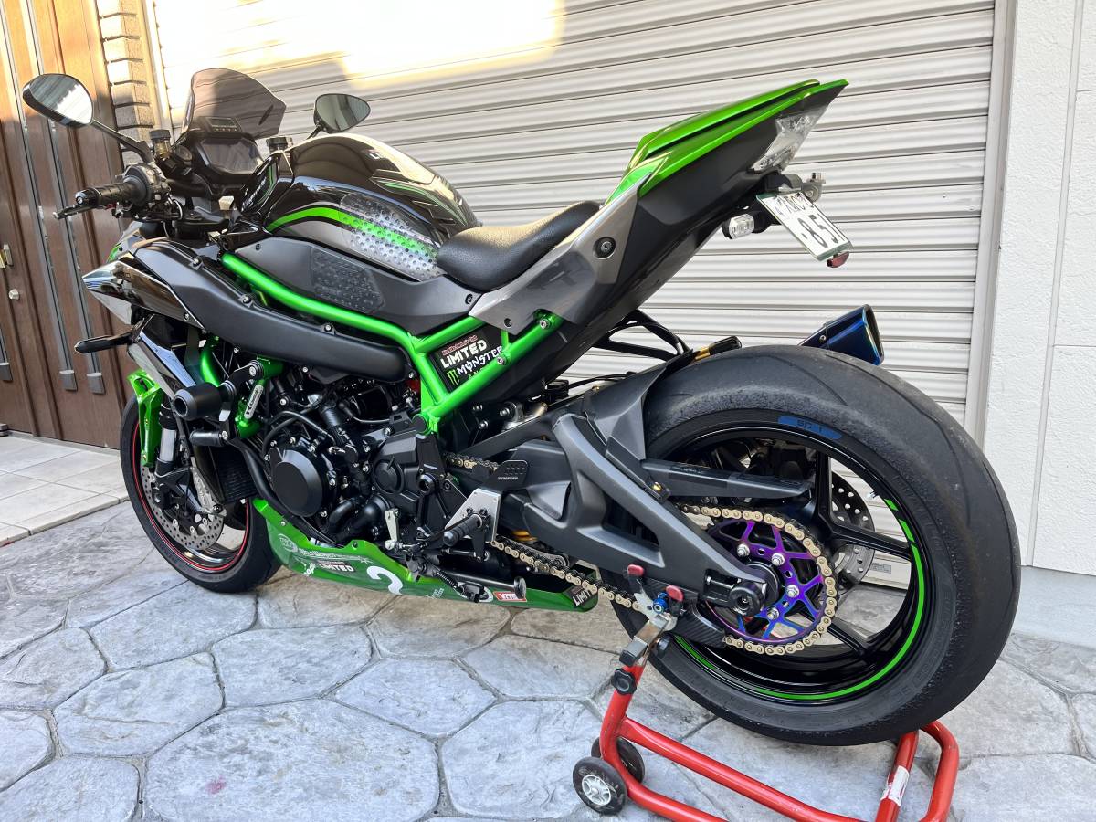 Yahoo!オークション - kawasaki ZH2 2020年式 オーリンズリヤサス スリ...
