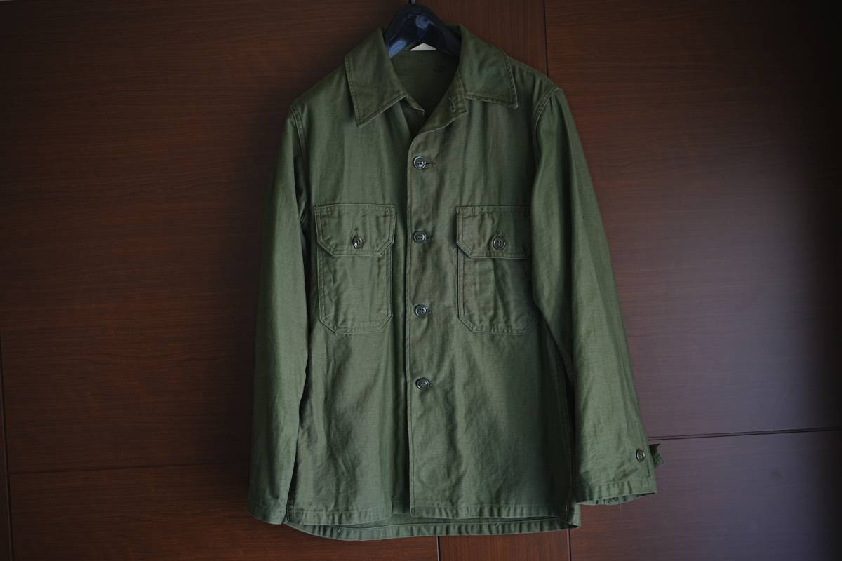 Yahoo!オークション - 60's 's U.S.ARMY OG107 コットンサテンユーテ...