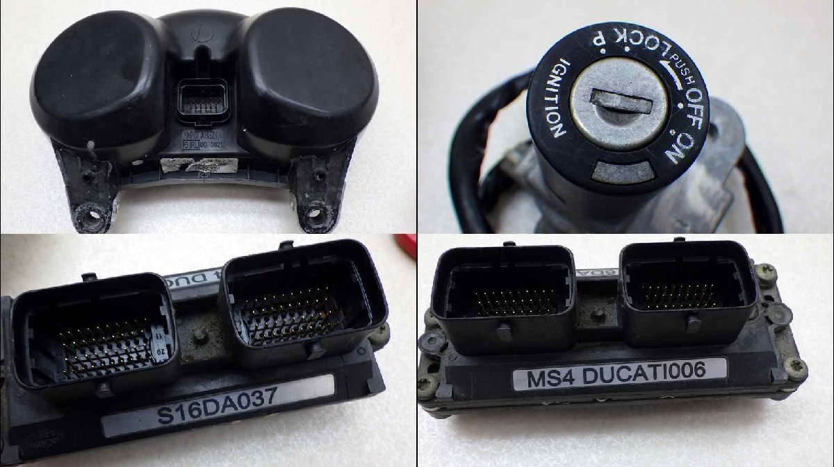 Yahoo!オークション - A916 モンスター S4 メーター ECU キーセット DU...