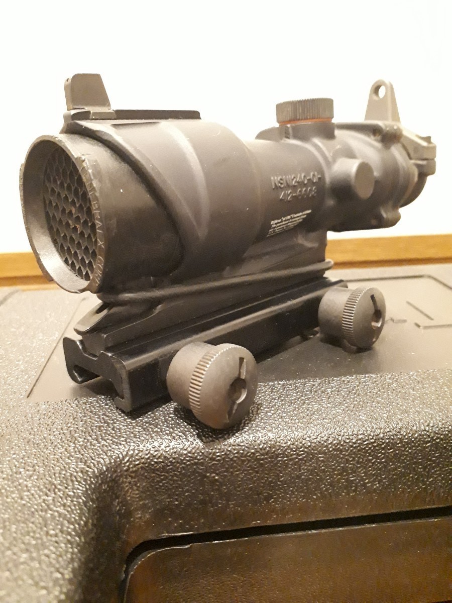 Yahoo!オークション - ACOG Trijicon スコープ TA-01 実物 m4 m16 m16a...
