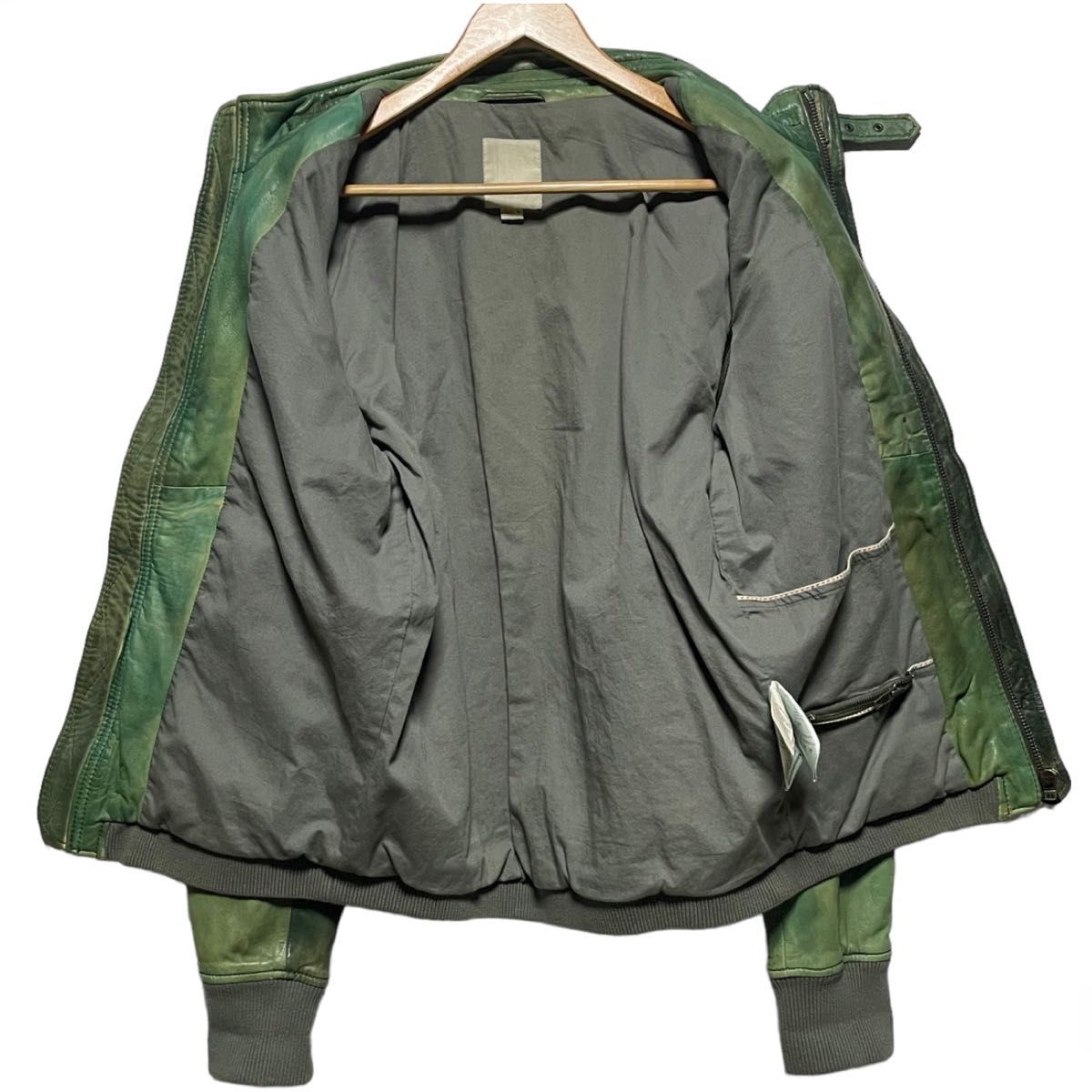 希少 DIESEL ディーゼル レザージャケット ヴィンテージ加工 希少 DIESEL ディーゼル レザージャケット ヴィンテージ加工