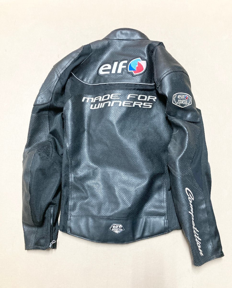 Yahoo!オークション - elf エルフ パンチング フェイクレザー ジャケ...