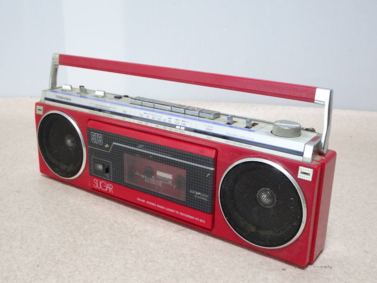 Yahoo!オークション - ai 東芝 ラジカセ RT-SF3 ラジオカセットレコー...