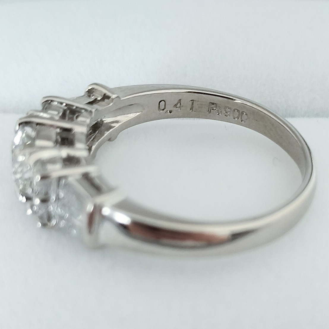 Yahoo!オークション - ダイヤモンド リング Pt900 0.82ct 4.7g