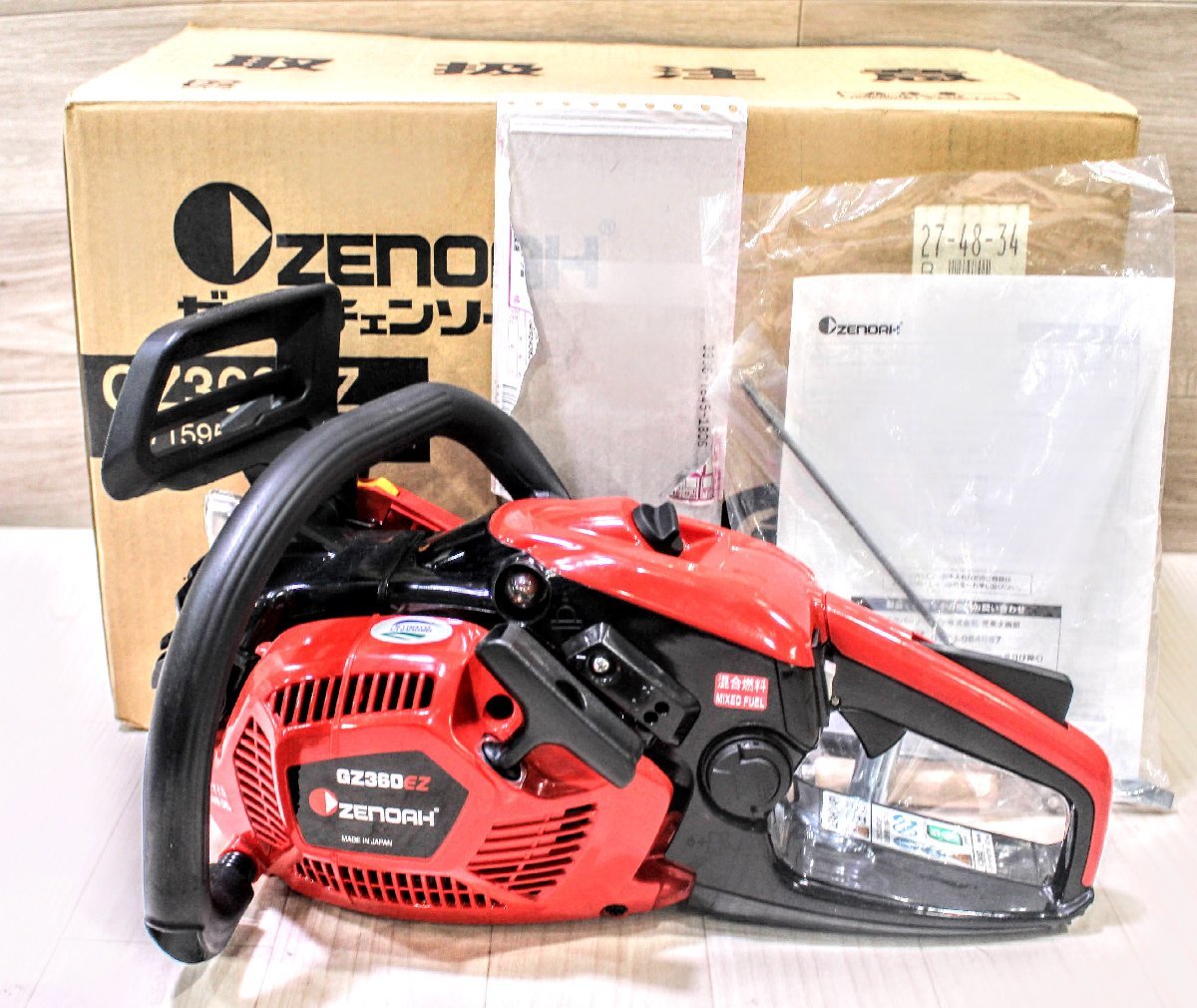 Yahoo!オークション - 【未使用展示品】ZENOAH ゼノア エンジン式チェ...