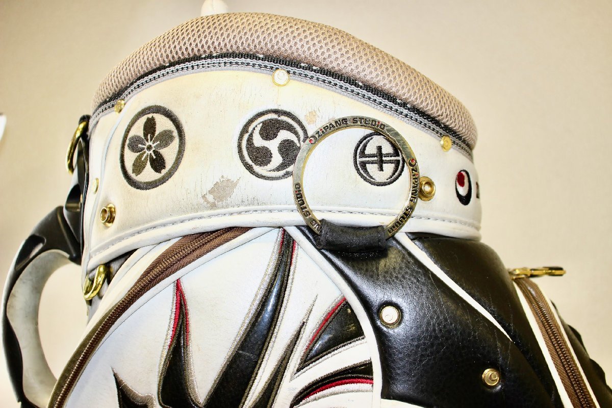 Yahoo!オークション - H2958 ZIPANG STUDIO 琉球ゴルフ キャディバッグ...