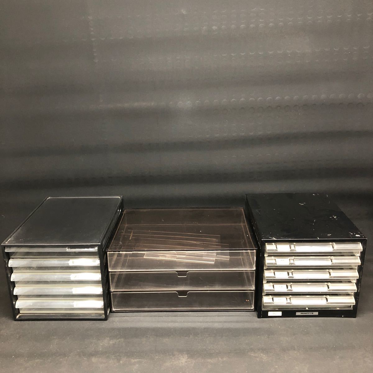 Yahoo!オークション - H59 レターケース B4 3段 A4 5段 2個 現状品