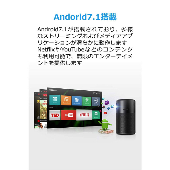 Yahoo!オークション - W27 モバイルプロジェクター Nebula Capsule Pro...