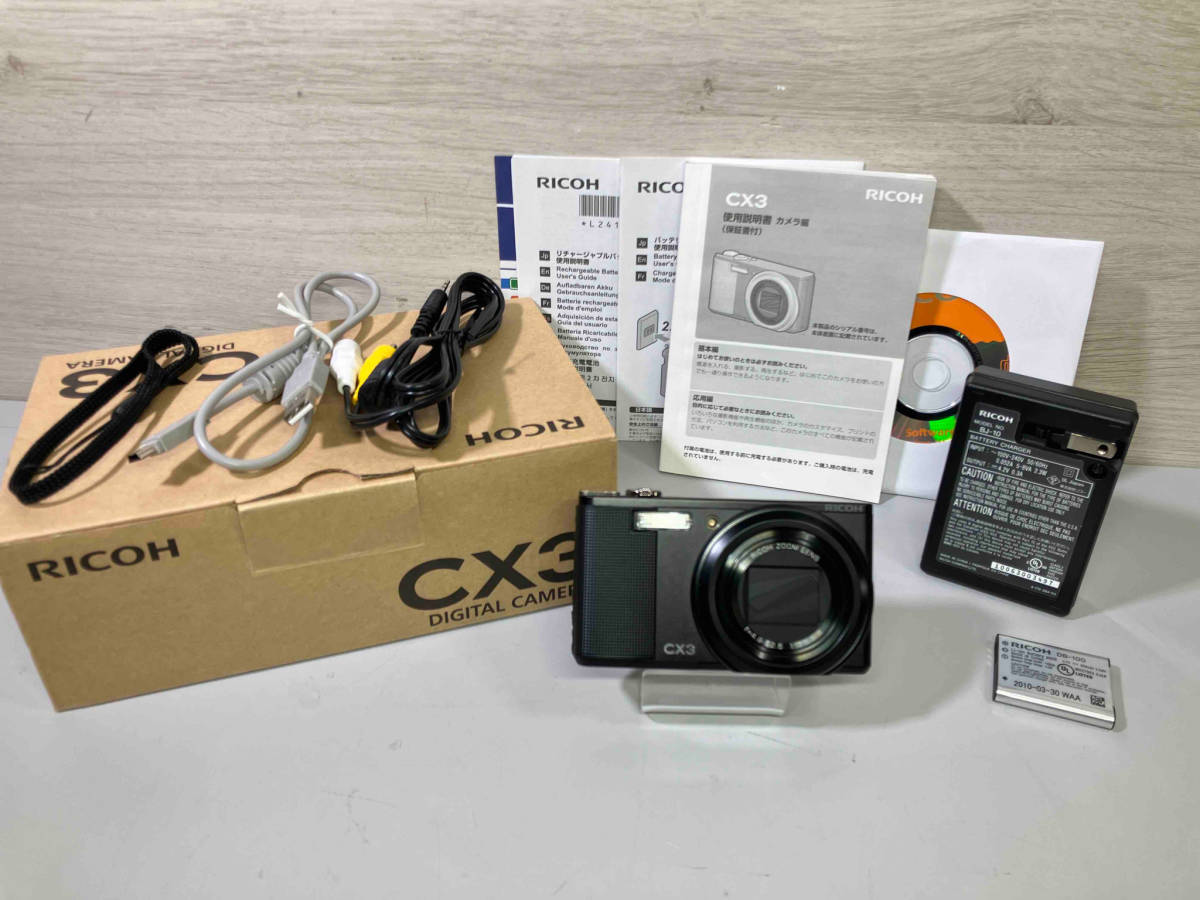 Yahoo!オークション - RICOH CX3 (ブラック) デジカメ 箱付