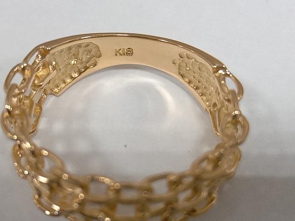 Yahoo!オークション - 【K18リング】K18／＃11／3.1g リング