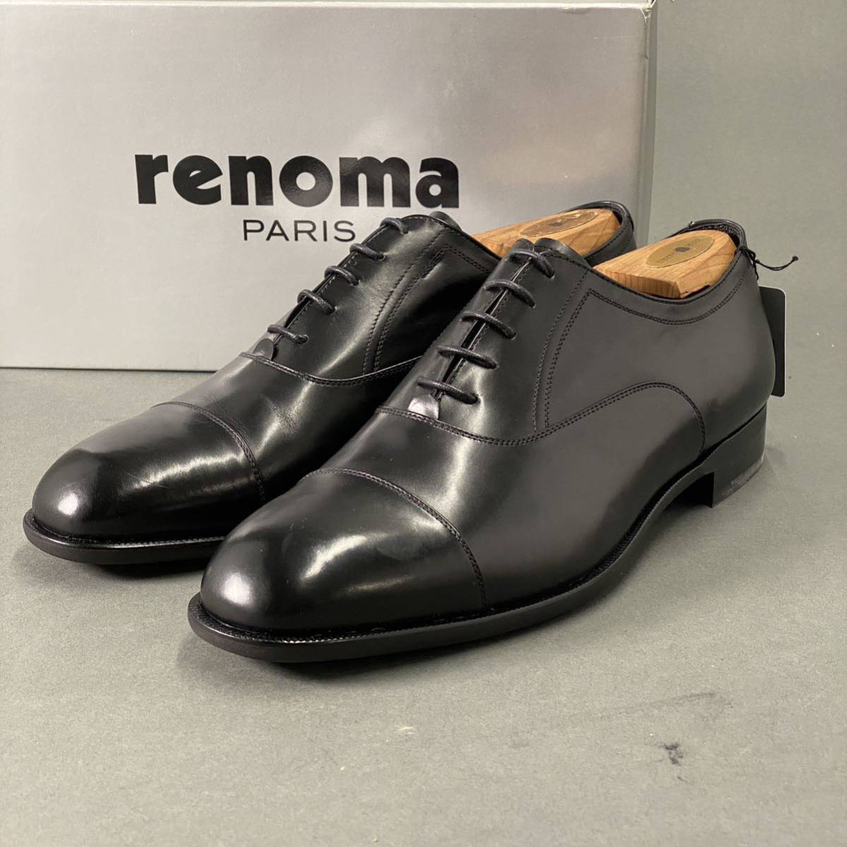 Al12 保管品 日本製 renoma PARIS レノマ レザーシューズ ビジネスシューズ キャップトゥ 26cm メンズ 紳士靴 ドレスシューズ 革靴(26.0cm)｜売買された ...