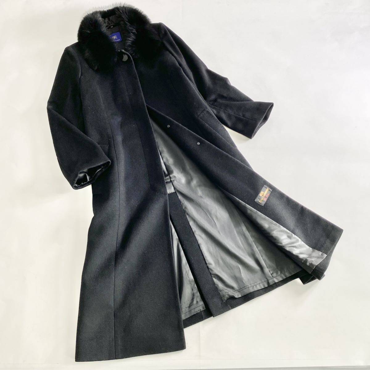 Yahoo!オークション - L22-9《最高級毛皮》ブルーフォックスファー襟 ...