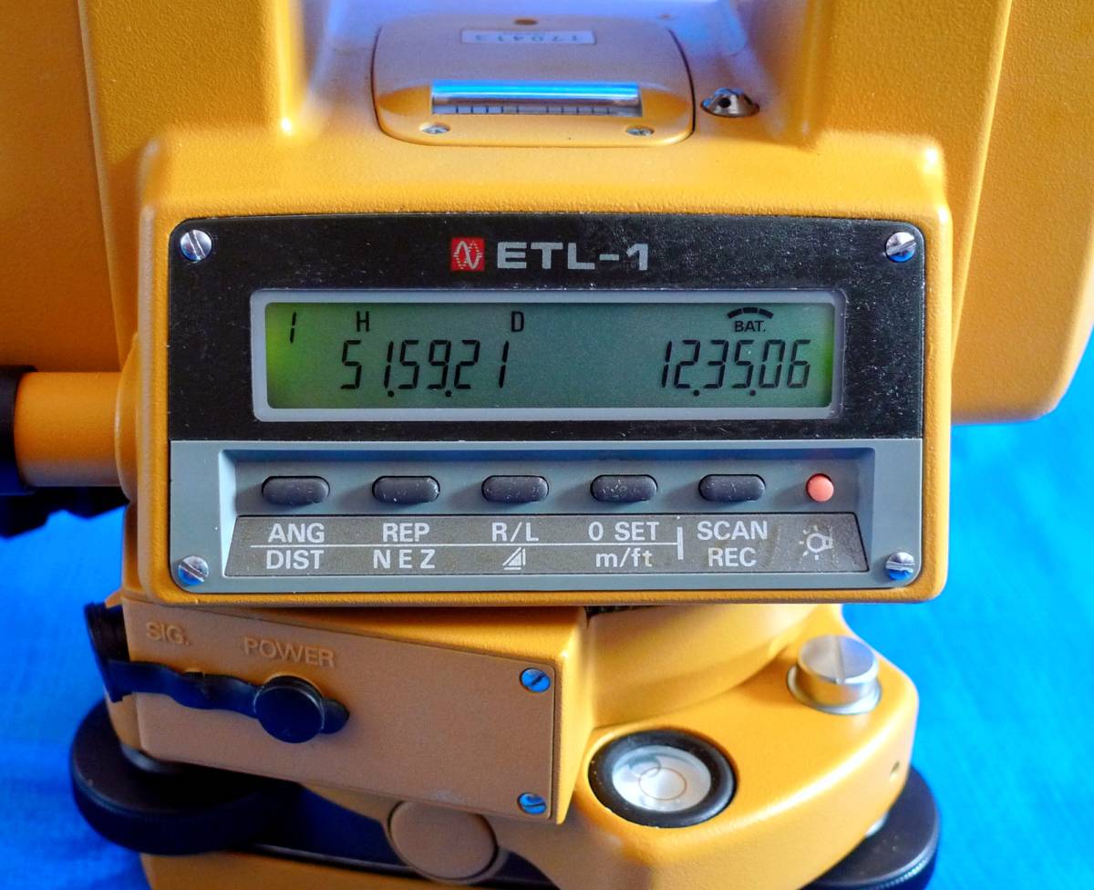 Yahoo!オークション - TOPCON ETL-1 トプコン デジタルセオドライト 美...