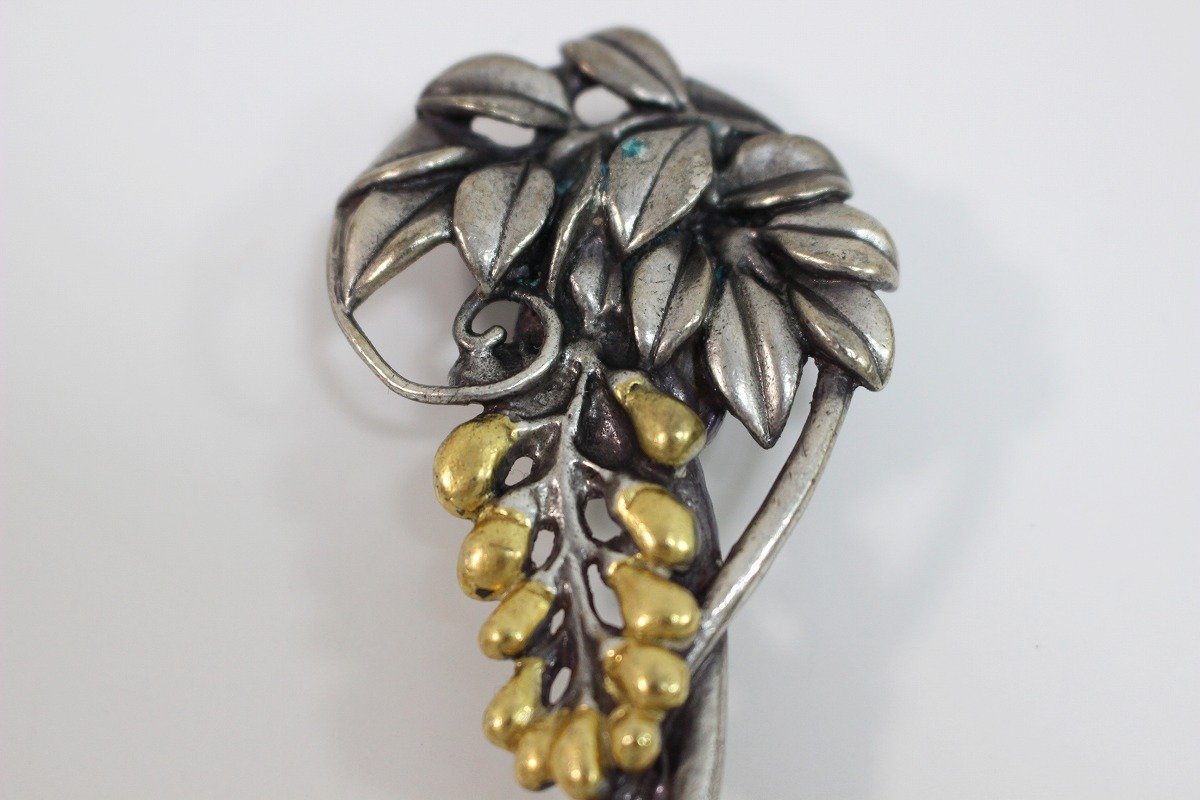 Yahoo!オークション - ふじ 藤の花 純銀製 刻印 佐藤工業記念品 可西...