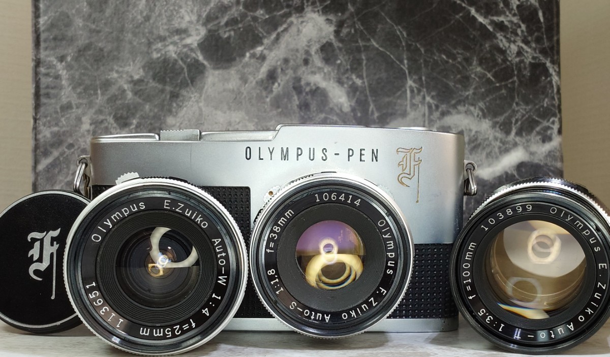 Yahoo!オークション - 【終活】 OLYMPUS PEN-F 花形ロゴモデル＋Zuiko ...
