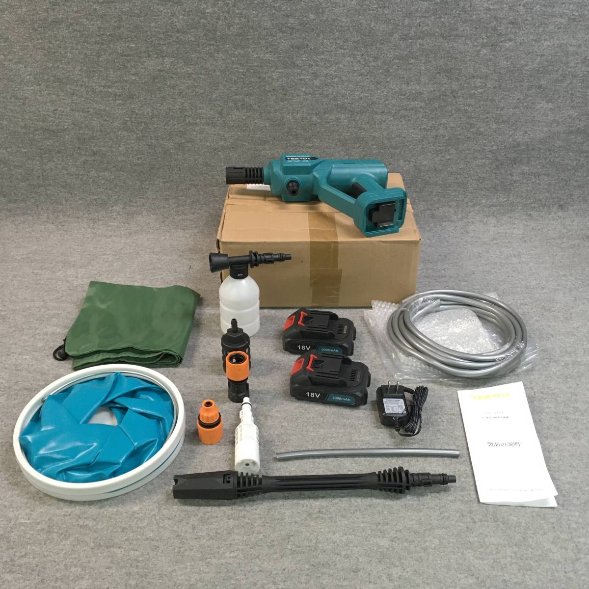 Yahoo!オークション - KH280 TEETOK 高圧 洗浄機 YC-1801 電動 充電式 ...