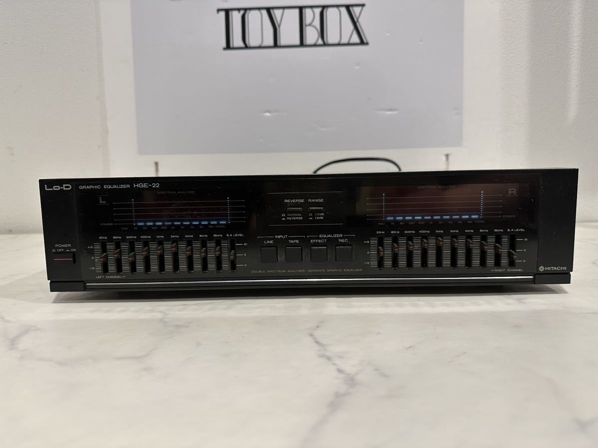 グラフィックイコライザー HITACHI Lo-D HGE-22 GRAPHIC EQUALIZER 日立 ローディー オーディオ 音響機器 札TB01(イコライザー)｜売買されたオークション ...