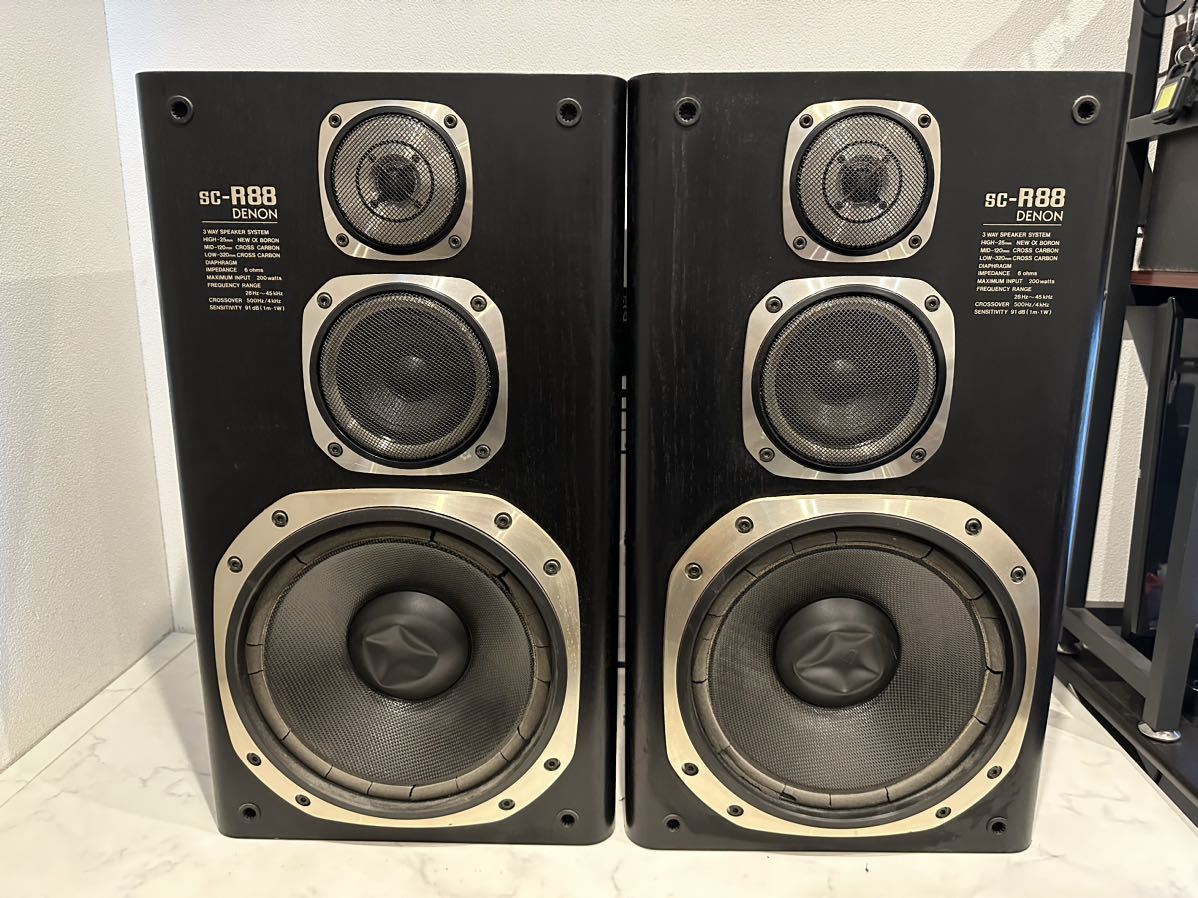 Yahoo!オークション - 3way スピーカー DENON デノン SC-R88 バスレフ...