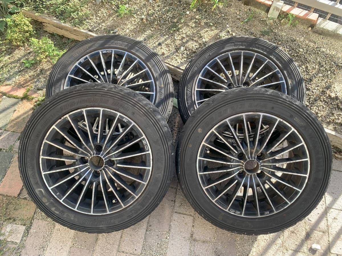 Yahoo!オークション - YOKOHAMA ADVAN A036 185/60 R15／OZ Racing 35...