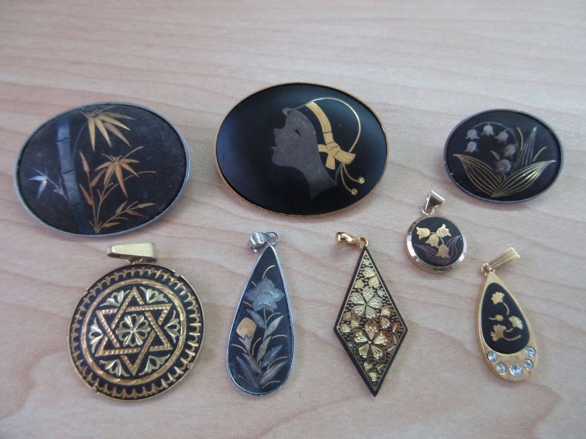 Yahoo!オークション - b98 ぞうがん 象嵌 ゾウガン ダマスキナード 金...