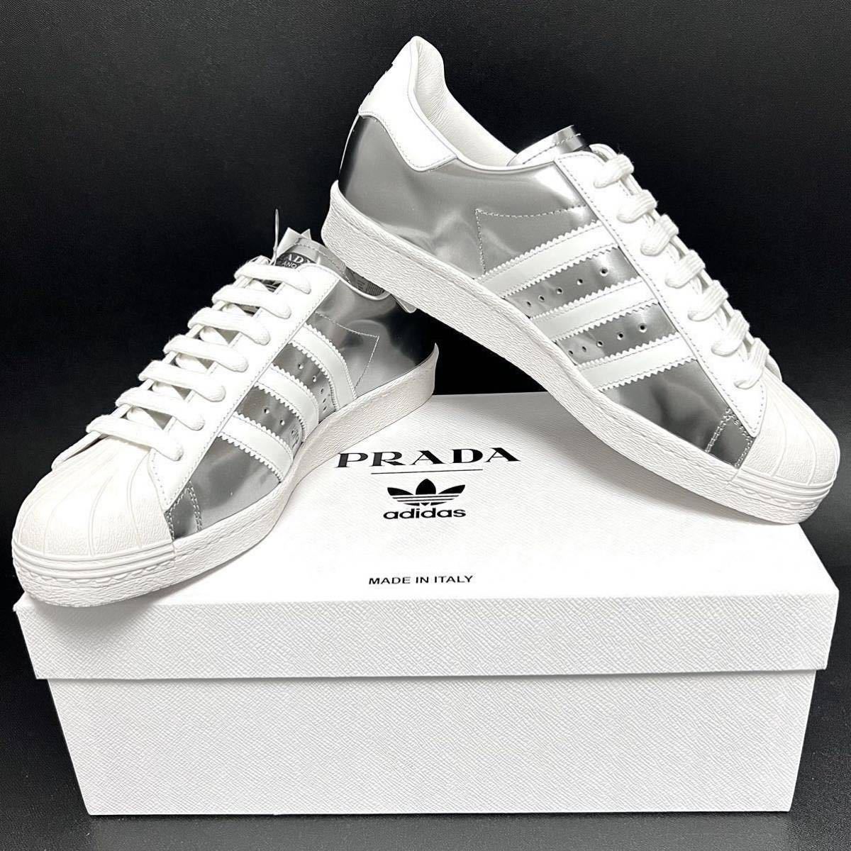 27 5cm 新品 PRADA × adidas スーパースター Prada Superstar 27 5cm 新品 PRADA × adidas スーパースター Prada Superstar