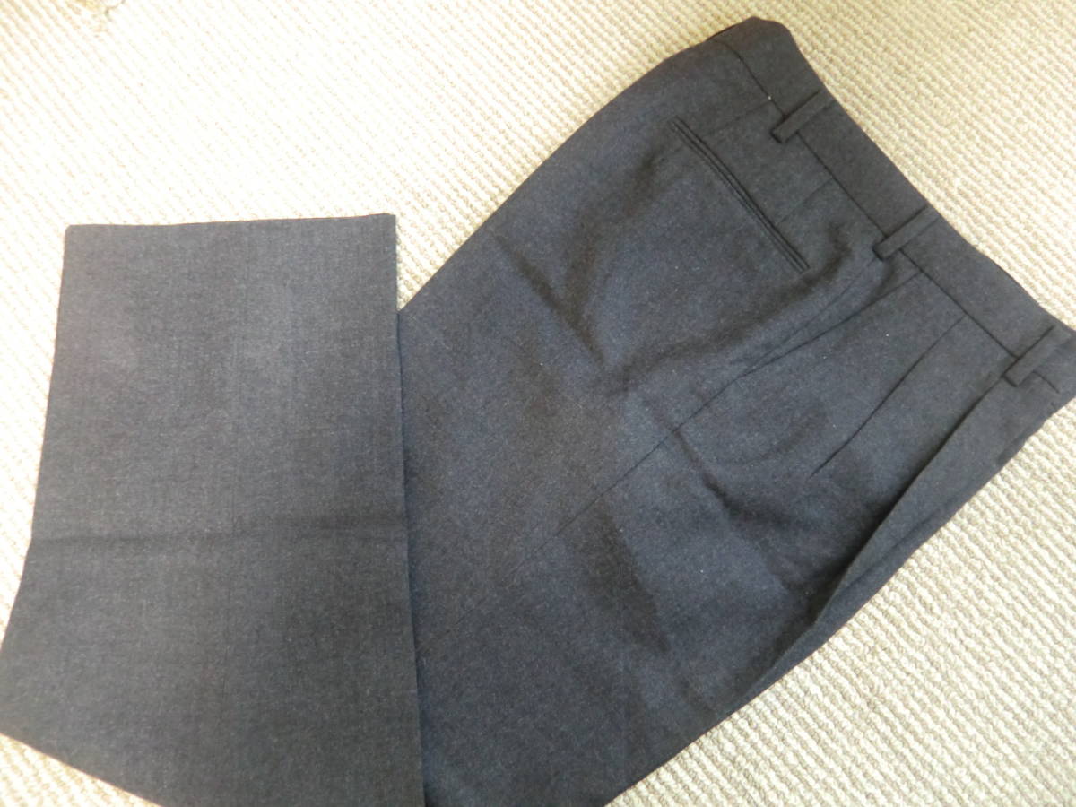 Yahoo!オークション - 【未使用】送料185円 ウール100％・ツータックス...