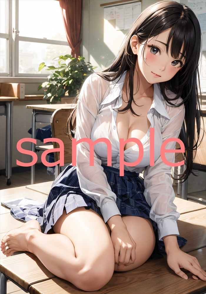 Yahoo!オークション - J156 オリジナルイラスト 女子高生 同人 制服 下...