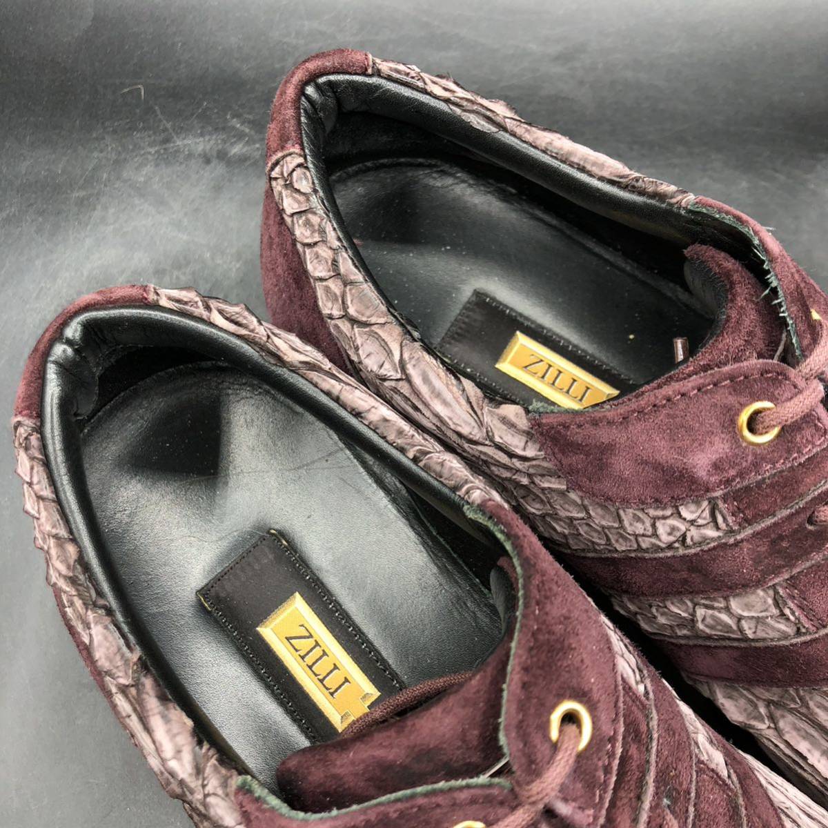 Yahoo!オークション - M1967 良品 ZILLI ジリー レザー スエード パイ...