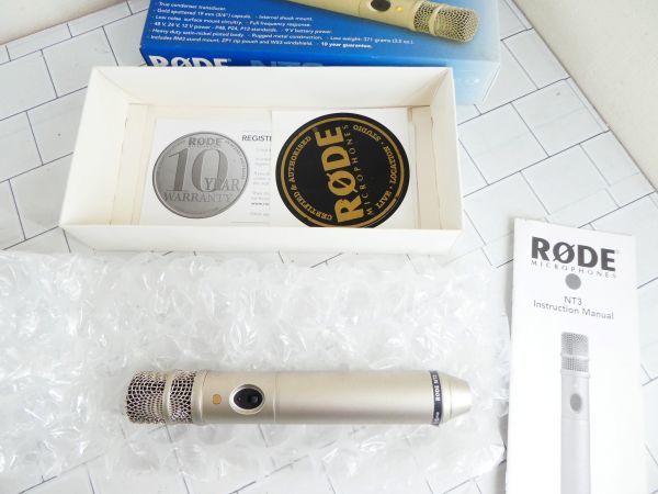 Yahoo!オークション - RODE ロード NT3 コンデンサーマイク 箱 印刷物 ...
