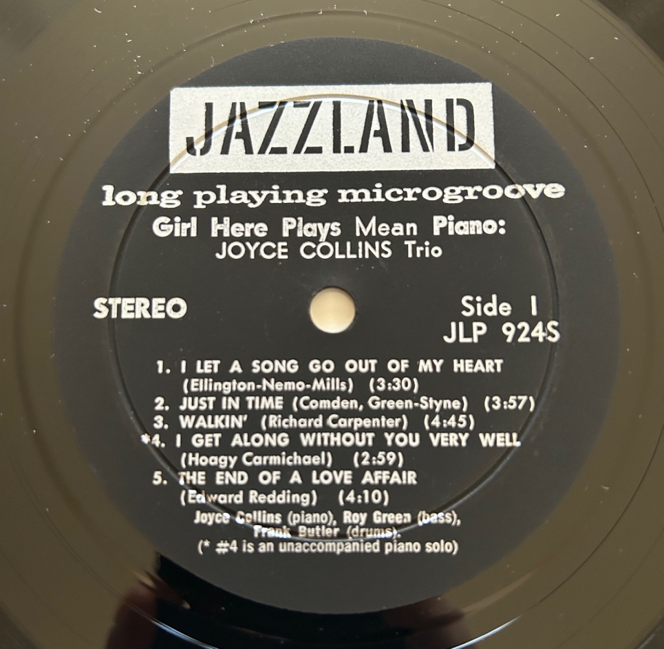 Yahoo!オークション - Joyce Collins Trio / S/T