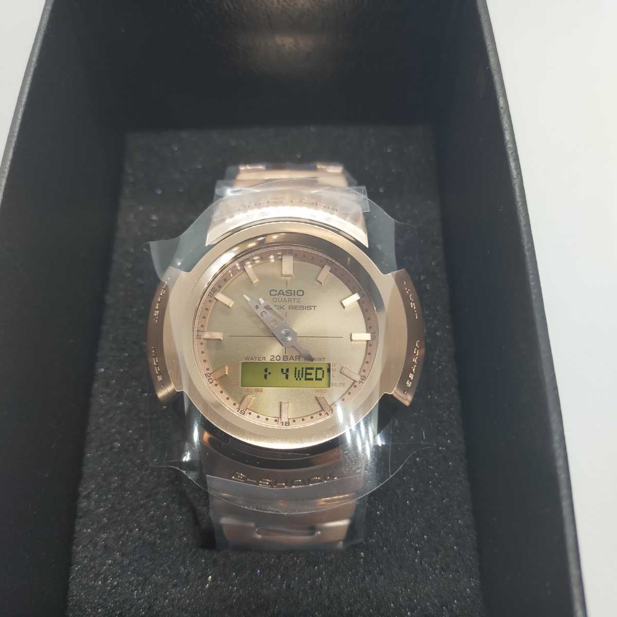 Yahoo!オークション - 新品 腕時計 ジーショック フルメタル AWM-500GD...