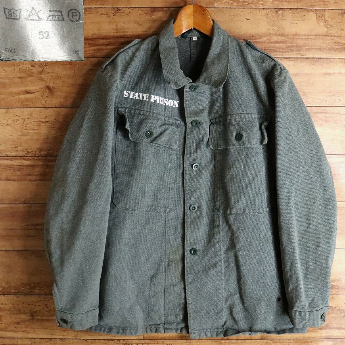 Yahoo!オークション - A6T/R12.1-6 ビンテージ スイス軍 デニムジャケ...