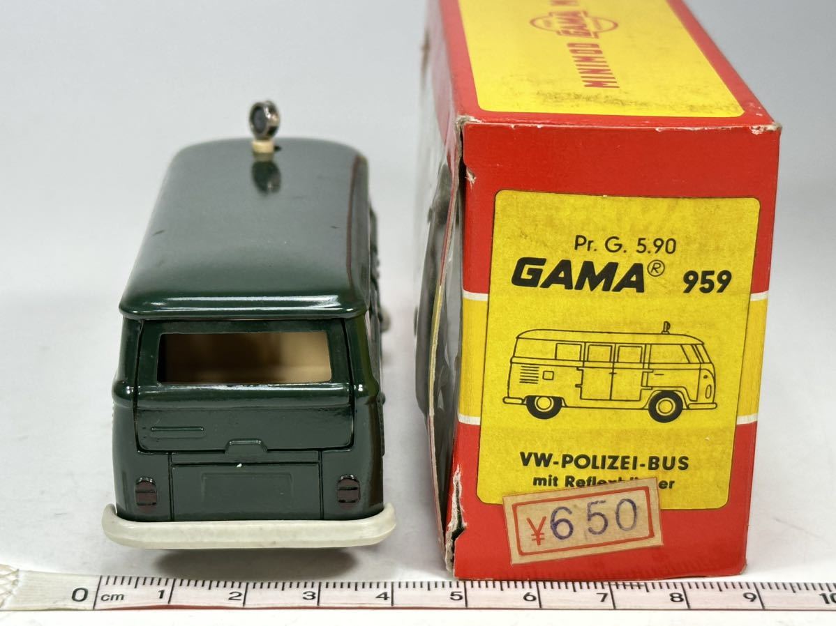 Yahoo!オークション - (s405) GAMA MINIMOD 959 VW-POLIZEI-BUS フォル...