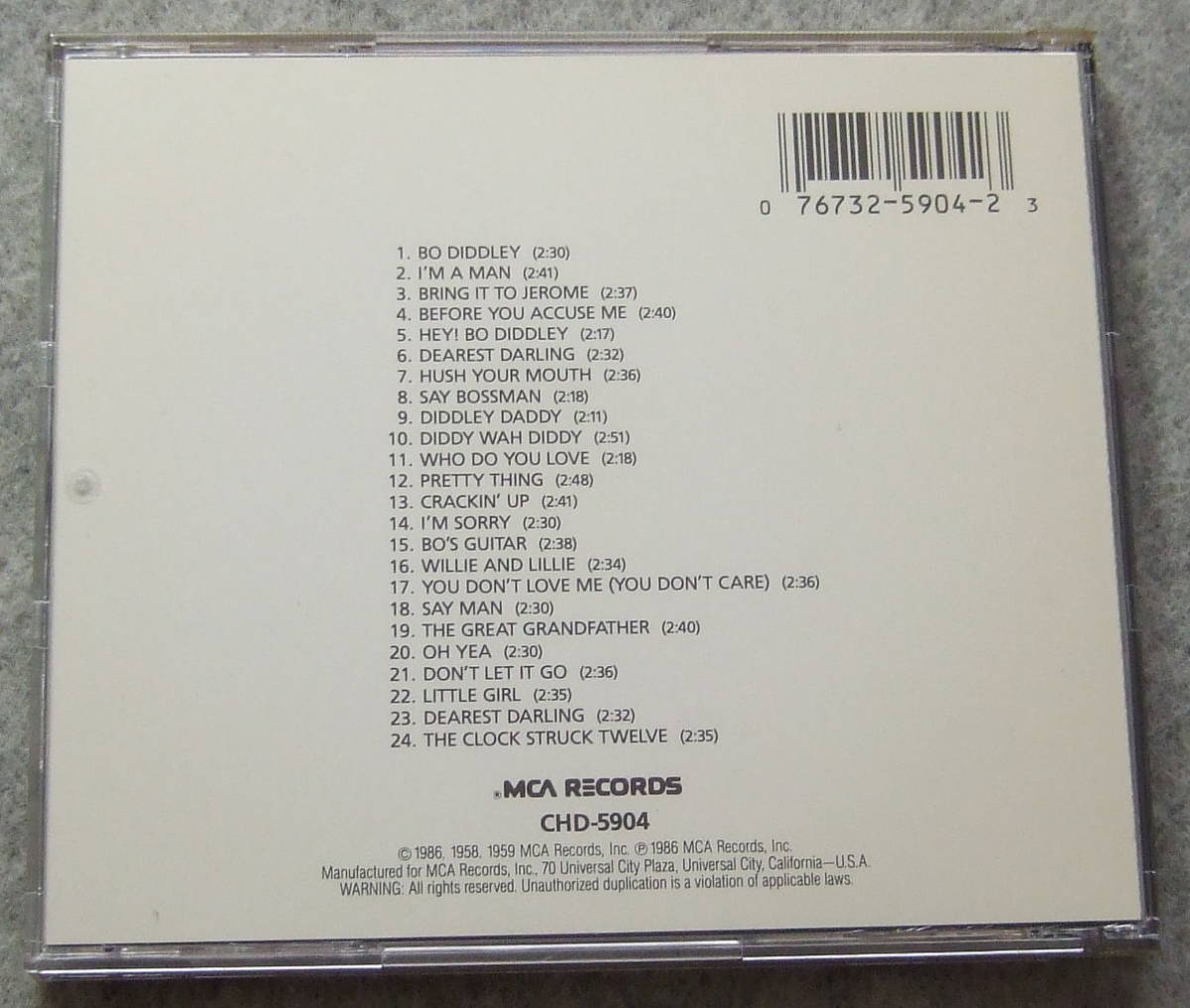 Yahoo!オークション - CD BO DIDDLEY & GO BO DIDDLEY TWO ON ONE CHD-...