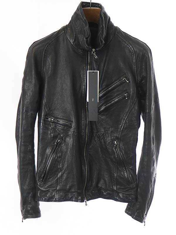 Yahoo!オークション - JULIUS ユリウス LHP別注 ラムレザーライダース...